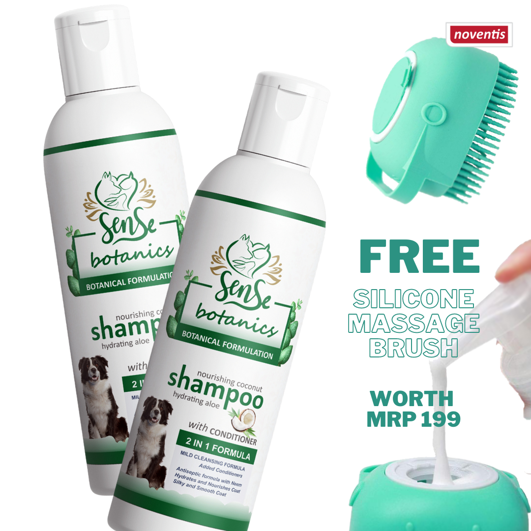 Sense Botanics™ Nourishing Coconut & Aloe Shampoo + Brush COMBO ...