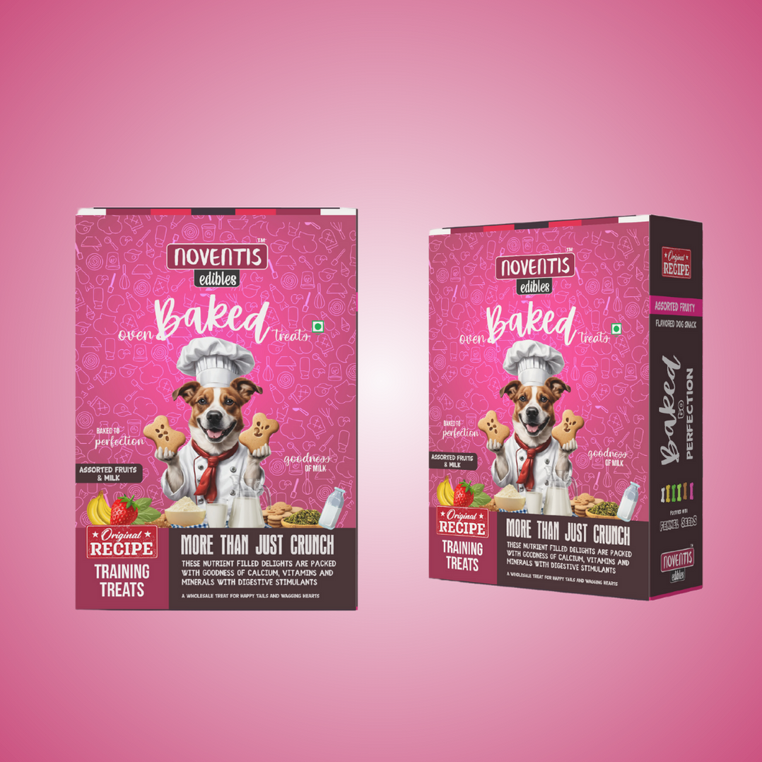 Noventis 100% Vegetarian Multi Flavored Oven Baked Biscuits for Dogs ...