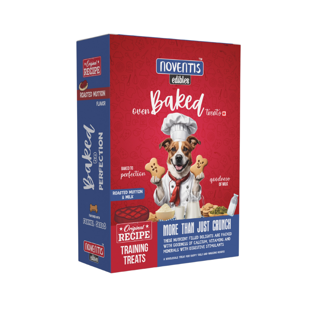 Noventis Roasted Mutton & Milk - Oven Baked Biscuits for Dogs ...
