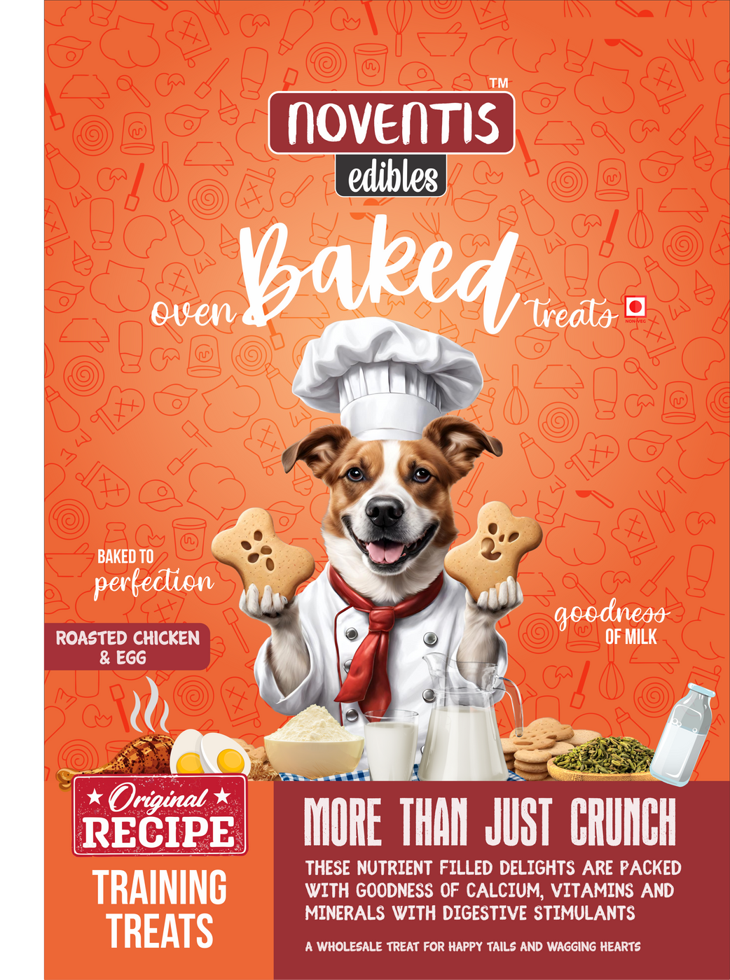 Noventis Roasted Chicken & Egg Oven Baked Biscuits for Dogs — Noventis ...