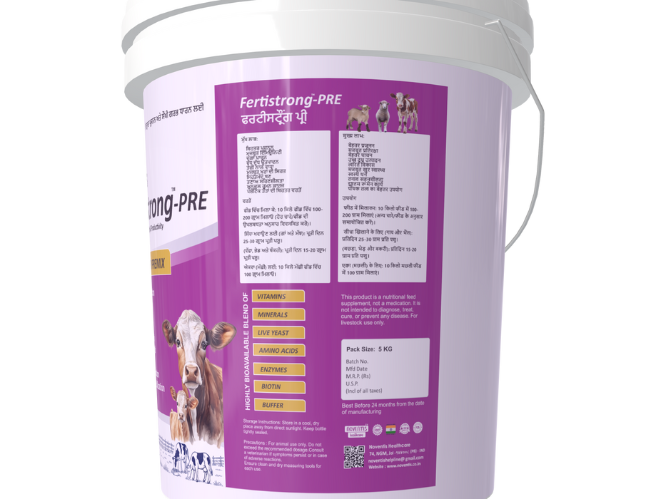 Fertistrong Pre – Advanced Dairy Premix for Fertility, Milk Yield & Ru ...