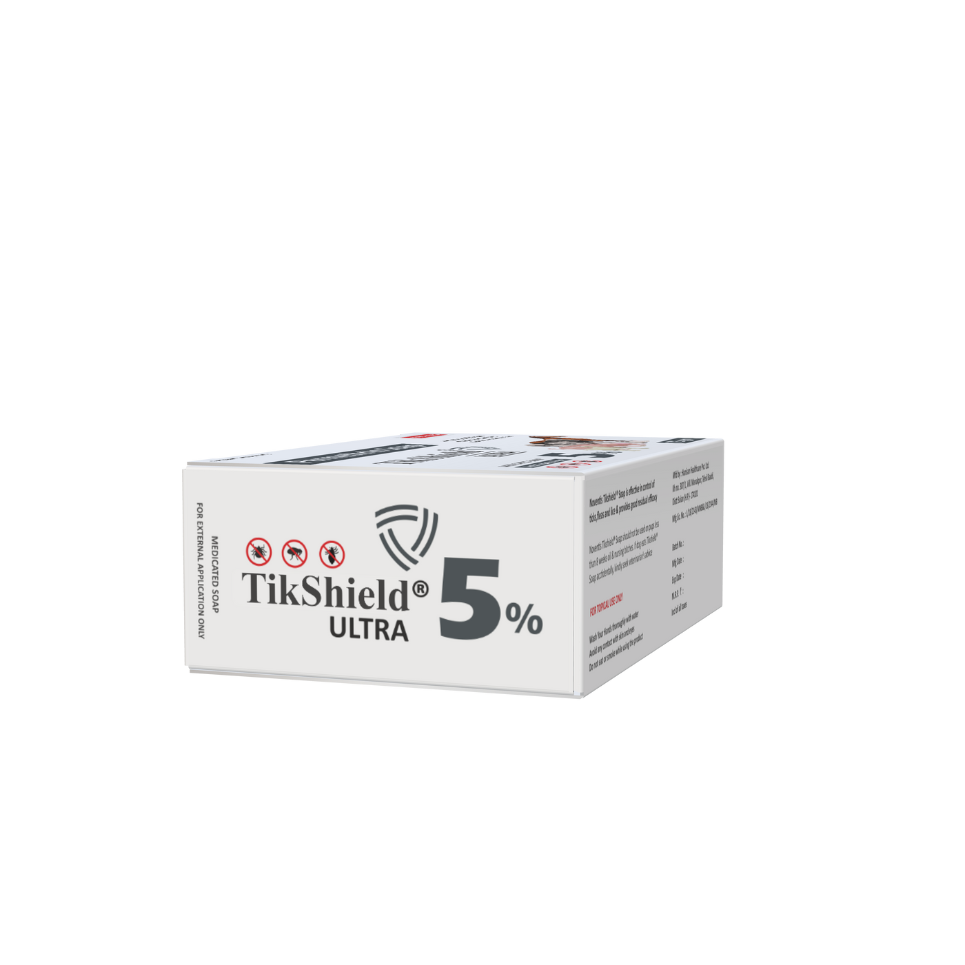 Tikshield ® Permethrin 5 % Soap for Dog, Horses, Cattle & Livestock ...
