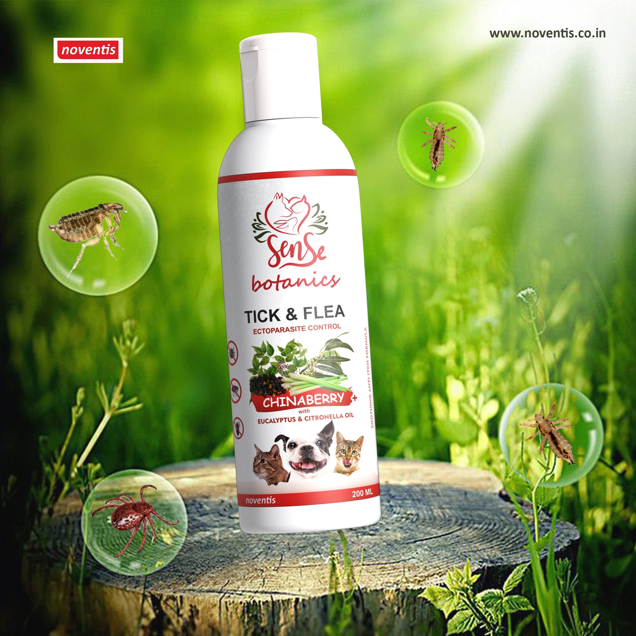 Sense Botanics™ Anti Tick & Flea Shampoo — Noventis Healthcare