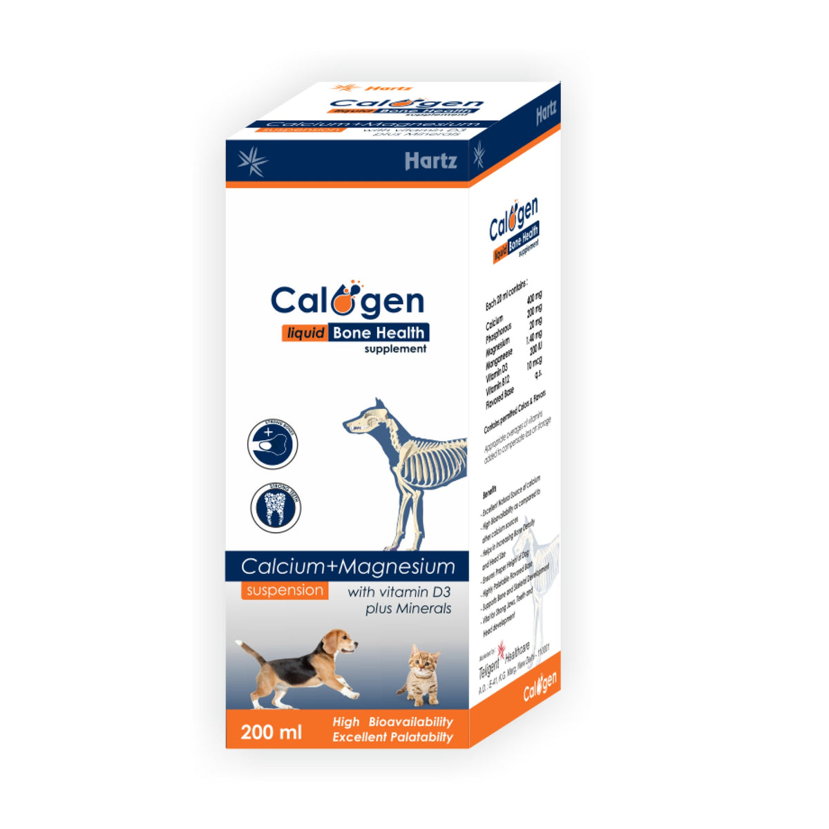 Calogen Calcium Supplement with D3, Magnesium and B12 — Noventis Healthcare